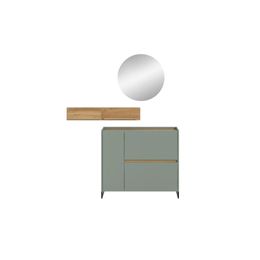 Höffner Garderobenkombination ¦ grün ¦ Maße (cm): B: 140 H: 197 » Höffner