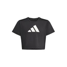 adidas Sportswear Sportshirt 'Essentials' Mädchen Größe 170 schwarz / weiß