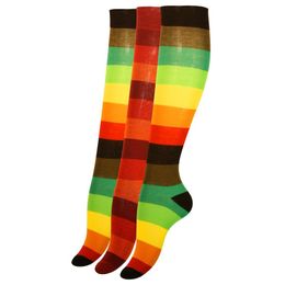 Cotton Prime Knee High Socks female Mixed colors size 39-42