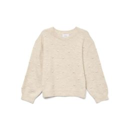 Vero Moda Girl Pullover 'VMFRANCESCA' M&auml;dchen Gr&ouml;&szlig;e 122/128 beige