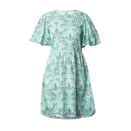 Y.A.S YAS Kleid 'YASBOTANICO' Damen Größe 36 smaragd / mint / weiß
