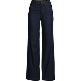 LANDS' END Recover Jeans High Waist mit weitem Bein, Damen,  Blau, by Lands' End