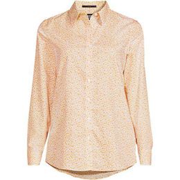 LANDS' END B&uuml;gelfreie Baumwoll-Bluse, Damen,  Orange, Baumwolle, by Lands' End