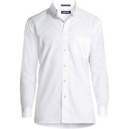 LANDS' END CLASSIC FIT. Buttondown-Kragen. Oxfordhemd, Herren,  Wei&szlig;, Baumwolle, by Lands' End