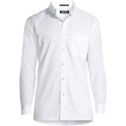 LANDS' END CLASSIC FIT. Buttondown-Kragen. Oxfordhemd, Herren,  Wei&szlig;, Baumwolle, by Lands' End