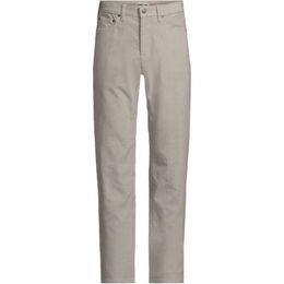 LANDS' END Classic Fit Cordhose mit Komfortbund, Herren,  Schwarz, Elasthan/Baumwoll-Mischung, by Lands' End