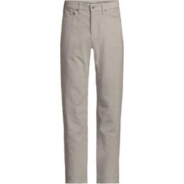 LANDS' END Classic Fit Cordhose, Herren,  Schwarz, Elasthan/Baumwoll-Mischung, by Lands' End