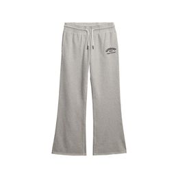 Superdry Hose Damen Größe 44 hellgrau / schwarz