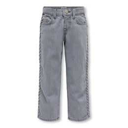 ONLY GIRLS Jeans 'KMGLUMI' M&auml;dchen Gr&ouml;&szlig;e 128 grau