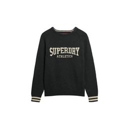 Superdry & Co Pullover 'Slouchy Intarsia' Damen Gr&ouml;&szlig;e S beige / gr&uuml;n