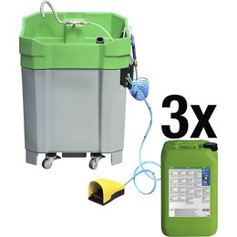 Bio-Circle Teilereiniger PROLAQ Compact Set, mit 3 x 20 l PROLAQ L 400, f&uuml;r Lackierwerkzeuge