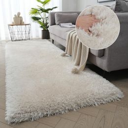 my home Hochflor-L&auml;ufer &raquo;Micro exclusiv Teppich, sehr hoher Flor, weich durch Mikrofaser&laquo; rechteckig 78 mm H&ouml;he weich, Microfaser, unifarben,...