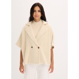 bonprix Federgarn Strickjacke, beige