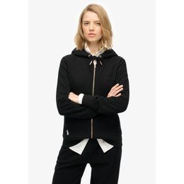 Superdry Kapuzensweatjacke »ESSENTIAL LOGO ZIPHOOD HB« Black XS XS Hoddie mit Zipper von Superdry