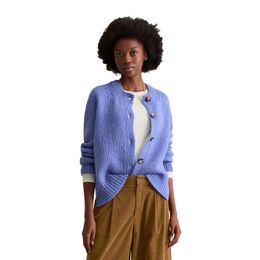Marc O'Polo MARC O'POLO DENIM Cardigan »relaxed« aus kuschligem Schurwolle-Alpakawolle-Mix Medium Blue Melange L L Klassischer Grandpa-Cardigan vom Marc O'Polo...