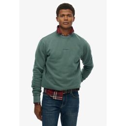 Superdry Sweatshirt »MICRO LOGO CREW« Stormy Green XL XL Sweater mit Rundhals von Superdry