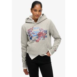 Superdry Kapuzensweatshirt grey marl S S Kapuzensweatshirt von Superdry