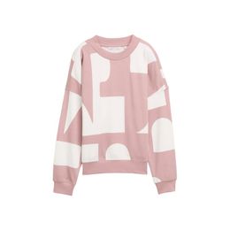 Tom Tailor Denim Sweatshirt mit All-Over Print rose white big scale print S (36) S (36) Sweatshirt von Tom Tailor Denim
