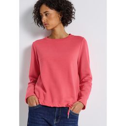 Street One Damen Street One Sweatshirt, mit Tunnelzug am Saum 40