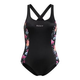 Roxy Badeanzug »Active« Anthracite Floral Flow M M Stoff: leistungsstarkes, ultraweiches und...