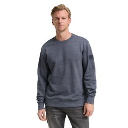 Tom Tailor Sweatshirt mit Logo Stickerei am Arm navy grindle structure XL XL Sweatshirt von Tom Tailor