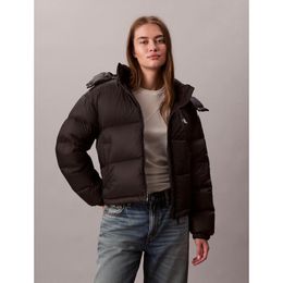 Calvin Klein Jeans Steppjacke »ESSENTIAL MIDWEIGHT PUFFER JACKE« mit Kapuze Mit Rundhalsausschnitt, regular fit Black XS (36) XS (36) Jacke von...