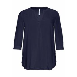 sheego Tunika Damen Gr&ouml;&szlig;e 4XL navy