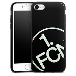 DeinDesign iPhone SE (2020) Handy Slim Case extra d&uuml;nn Silikon Handyh&uuml;lle schwarz H&uuml;lle 1. Fcn 1. Fc N&uuml;rnberg Logo Silikon Slim Case