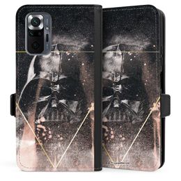 DeinDesign Xiaomi Redmi Note 10 Pro Handy Klapph&uuml;lle Handyh&uuml;lle aus Kunst Leder schwarz Flip Case Darth Vader Official Licensed Product Star Wars Sideflip mit 