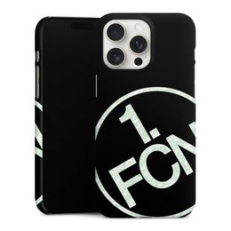 DeinDesign iPhone 15 Pro Max Handy Premium Case Smartphone Handyh&uuml;lle Schutzh&uuml;lle matt Logo 1. Fcn 1. Fc N&uuml;rnberg Premium Case