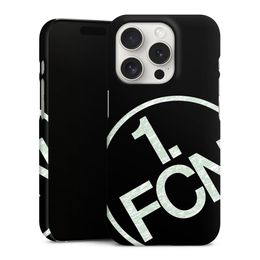 DeinDesign iPhone 15 Pro Handy Premium Case Smartphone Handyh&uuml;lle Schutzh&uuml;lle matt Logo 1. Fcn 1. Fc N&uuml;rnberg Premium Case