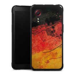 DeinDesign Galaxy XCover 5 EE Handy Silikon Hülle Case schwarz Handyhülle Flag Flags Germany