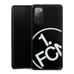 DeinDesign Galaxy S20 FE 5G Handy Silikon H&uuml;lle Case schwarz Handyh&uuml;lle 1. Fc N&uuml;rnberg 1. Fcn Logo