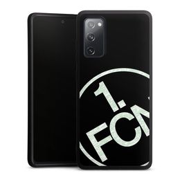 DeinDesign Galaxy S20 FE Handy Premium Silikon H&uuml;lle Handyh&uuml;lle schwarz Case 1. Fc N&uuml;rnberg 1. Fcn Logo Silikon Premium Case