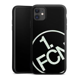 DeinDesign iPhone 11 Handy Premium Silikon H&uuml;lle Handyh&uuml;lle schwarz Case 1. Fcn 1. Fc N&uuml;rnberg Logo Silikon Premium Case