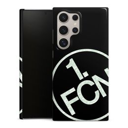 DeinDesign Galaxy S24 Ultra Handy Premium Case Smartphone Handyh&uuml;lle Schutzh&uuml;lle gl&auml;nzend Logo 1. Fcn 1. Fc N&uuml;rnberg Premium Case