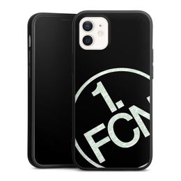 DeinDesign iPhone 12 mini Handy Premium Silikon H&uuml;lle Handyh&uuml;lle schwarz Case Logo 1. Fcn 1. Fc N&uuml;rnberg Silikon Premium Case