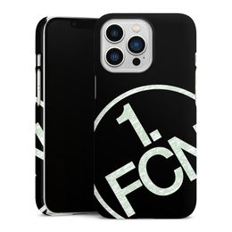 DeinDesign iPhone 13 Pro Handy Premium Case Smartphone Handyh&uuml;lle Schutzh&uuml;lle matt Logo 1. Fcn 1. Fc N&uuml;rnberg Premium Case