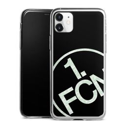 DeinDesign iPhone 11 Handy Slim Case Silikon Handyh&uuml;lle transparent H&uuml;lle extra d&uuml;nn 1. Fcn 1. Fc N&uuml;rnberg Logo Silikon Slim Case