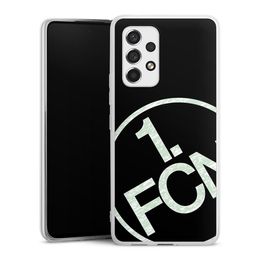 DeinDesign Galaxy A53 5G Handy Silikon H&uuml;lle Case transparent Handyh&uuml;lle 1. Fc N&uuml;rnberg 1. Fcn Logo Silikon Case
