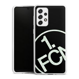 DeinDesign Galaxy A33 5G Handy Silikon H&uuml;lle Case wei&szlig; Handyh&uuml;lle 1. Fc N&uuml;rnberg 1. Fcn Logo Silikon Case