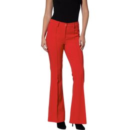 Heine Damen Stretch-Hose mit Biesen rot Gr&ouml;&szlig;e 46