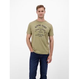Lerros Herren T-Shirt "Lerros Herren T-Shirt mit Outdoorprint"aloe gr&uuml;n, Gr. L, 100% Baumwolle, Shirts