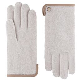 Roeckl Full Finger Gloves 'FELTED WOOL' female Beige size 6