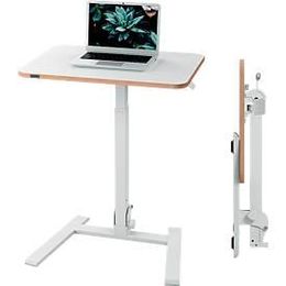 Schreibtisch Leitz Ergo Compact, rechteckig, Sitz-/Stehfunktion, höhenverstellbar, zusammenklappbar, tragbar, B 650 x T 470 x H 740-1090 mm, weiß