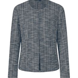 CR&Eacute;ATION L Damen Boucl&eacute;-Blazer mit Effektgarn marine-meliert Gr&ouml;&szlig;e 36