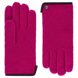 Roeckl Full Finger Gloves 'FELTED WOOL' female Pink size 6.5