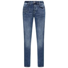 Gina Benotti Damen Slim-Jeans mit Knopfleiste