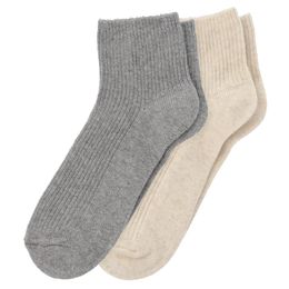 Gina Benotti 2 Paar Damen Socken mit Woll-Anteil