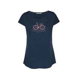 Greenbomb T-Shirt 'Bike Streak' Damen Gr&ouml;&szlig;e M navy / rosa